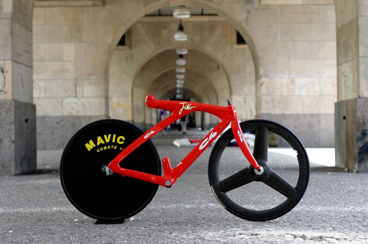 C4 Joker Monocoque Carbon Frame / 55 cm / Red - velowizard.com