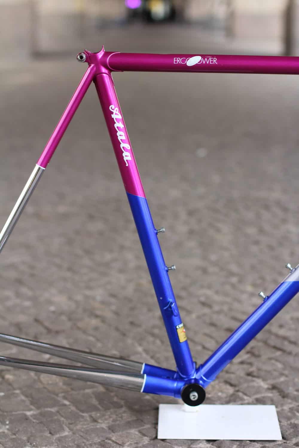Atala Columbus EL Frame / 56 cm / White Blue Pink / 2.554g / Campagnolo ...