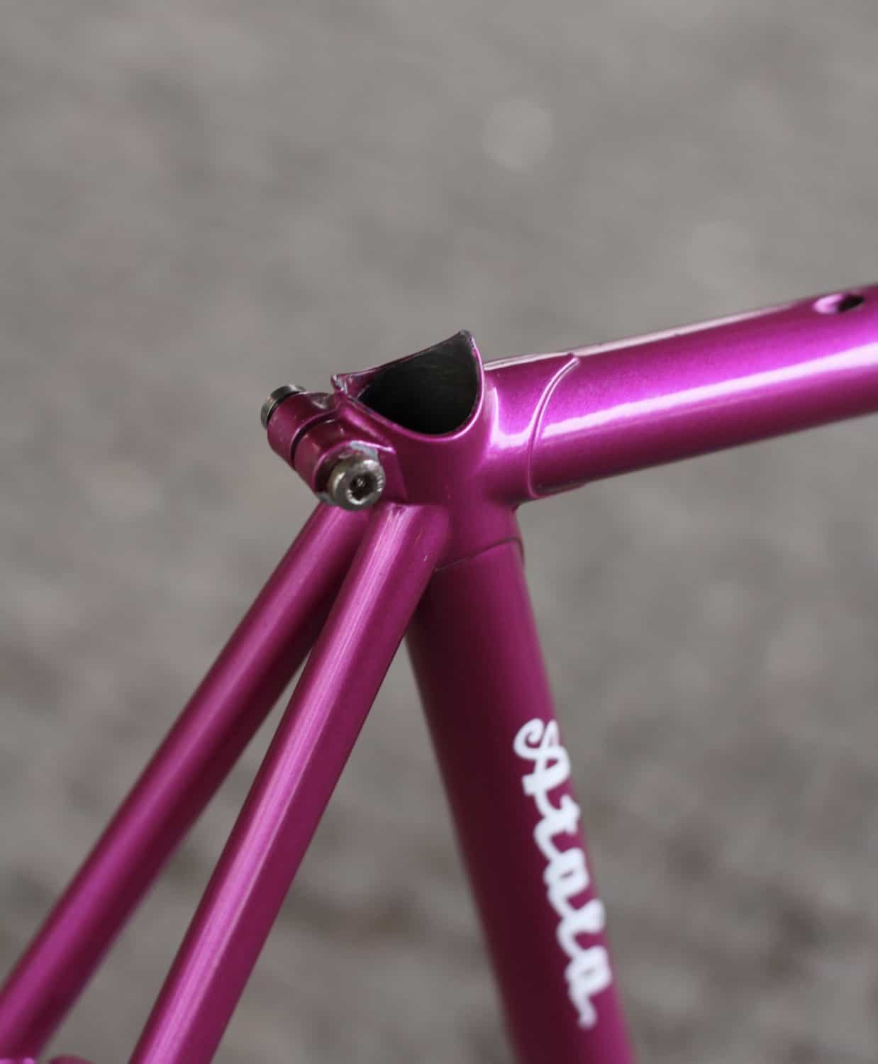 Atala Columbus EL Frame / 56 cm / White Blue Pink / 2.554g / Campagnolo ...