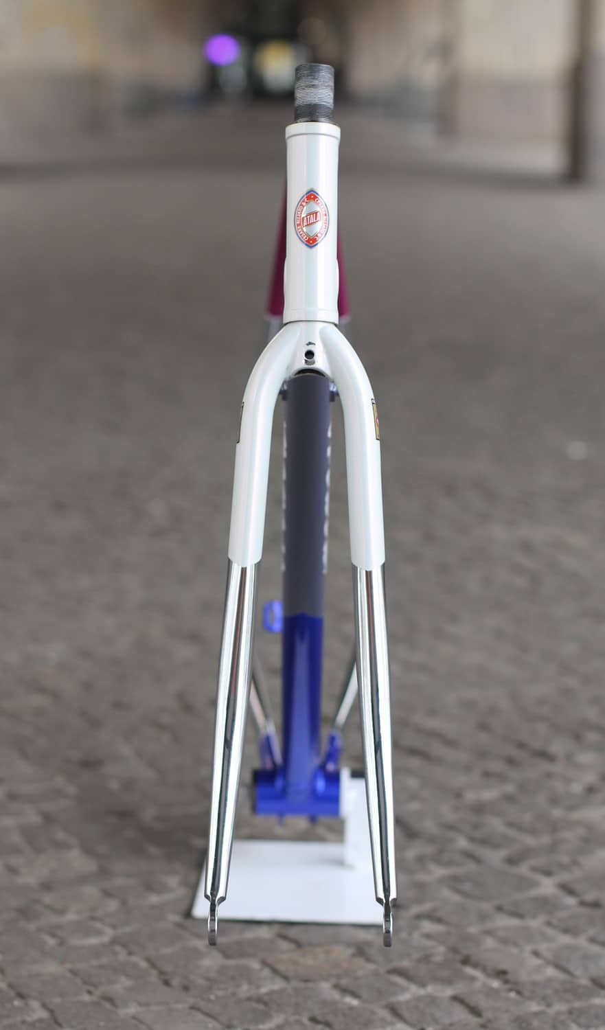 Atala Columbus EL Frame / 56 cm / White Blue Pink / 2.554g / Campagnolo ...