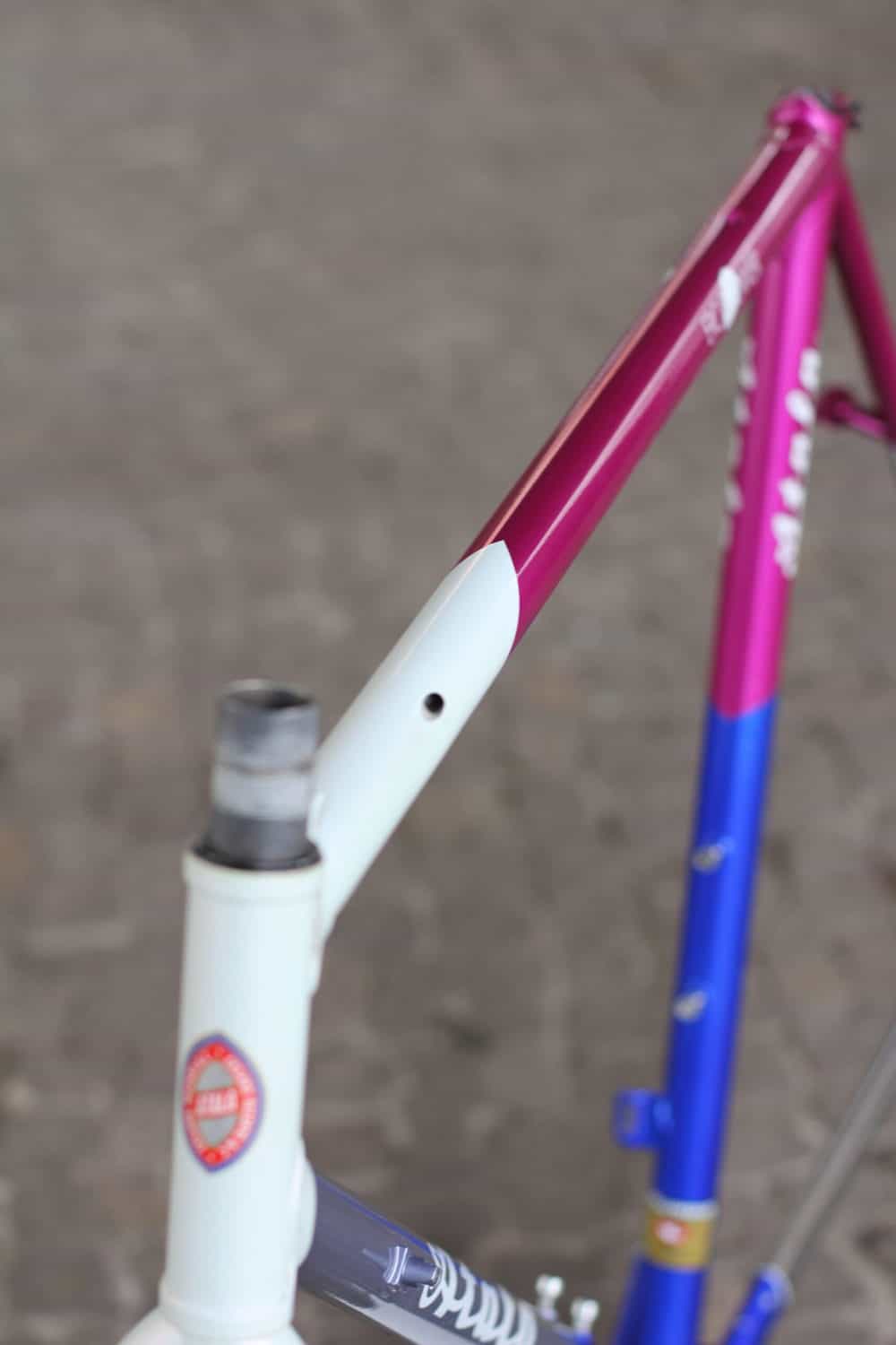 Atala Columbus EL Frame / 56 cm / White Blue Pink / 2.554g / Campagnolo ...