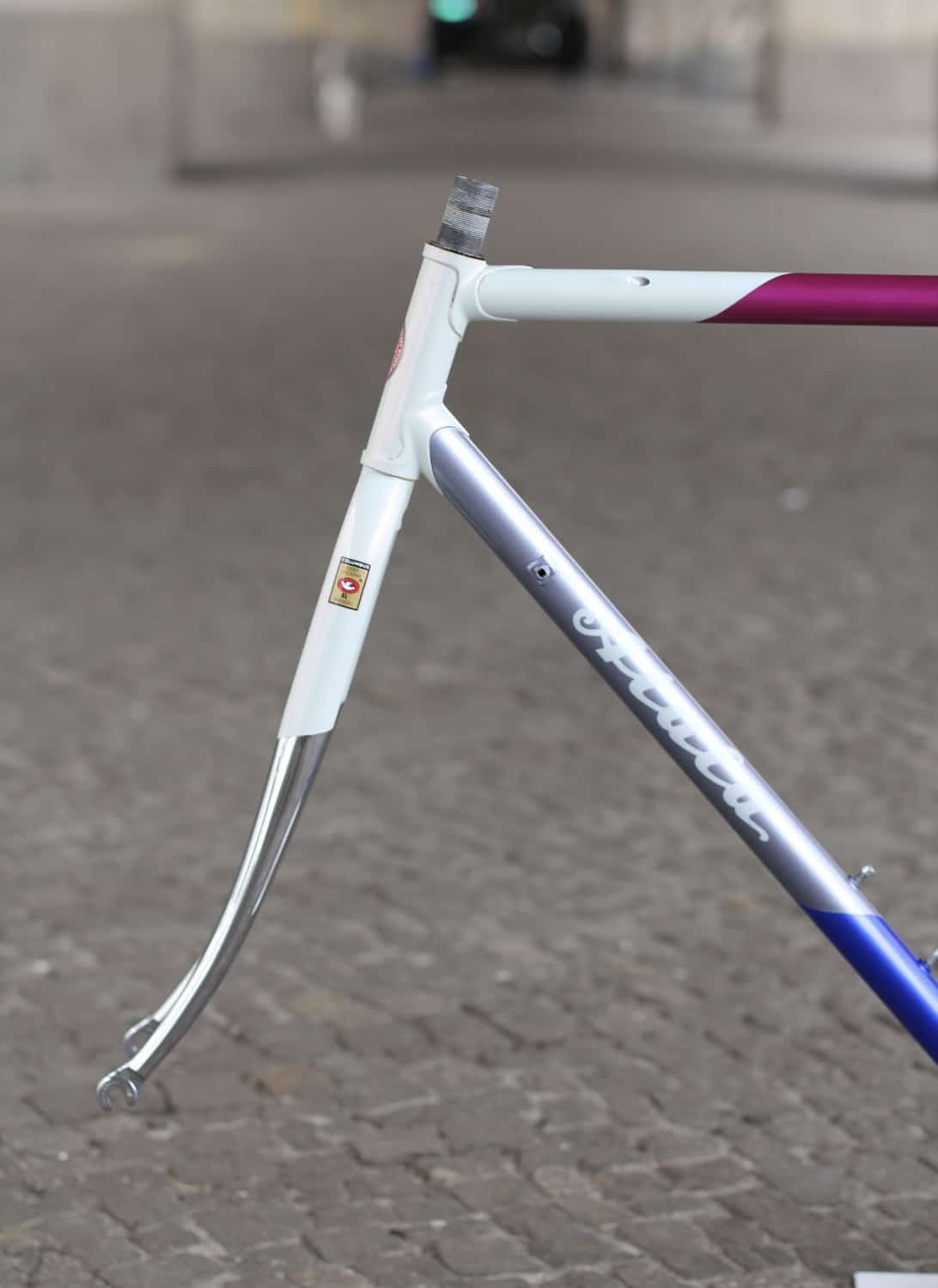 Atala Columbus EL Frame / 56 cm / White Blue Pink / 2.554g / Campagnolo ...