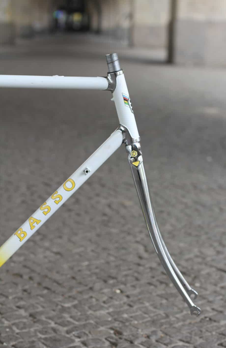 Basso Fior di Loto Columbus SLX Frame / 57 cm / White Yellow Raspberry ...