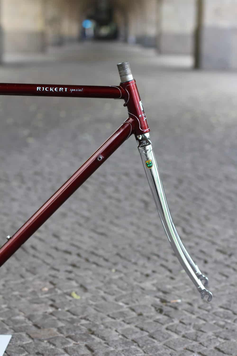 Rickert Spezial Reynolds 531 Frame / 52 cm / Dark Red – velowizard.com