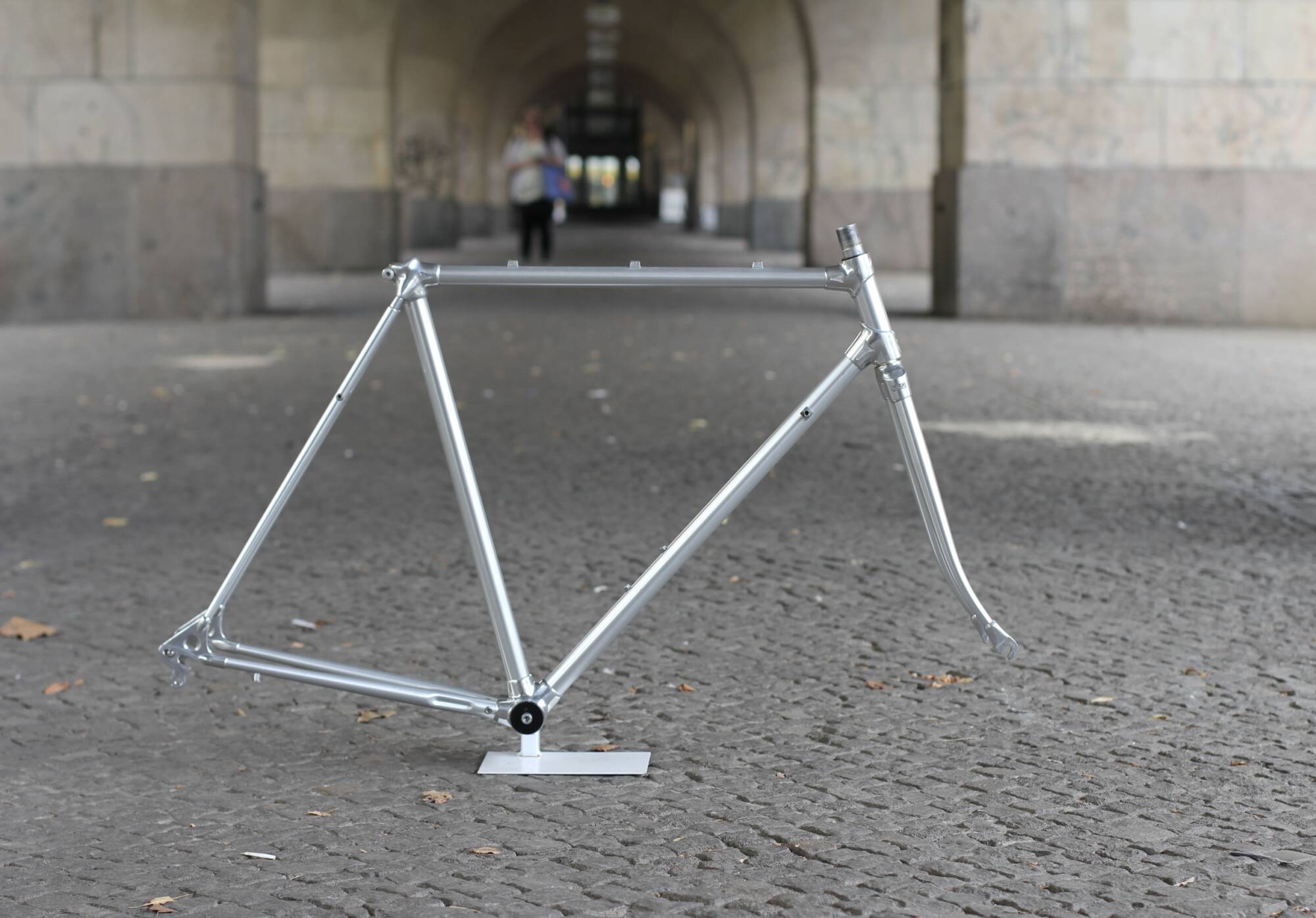ALAN Super Record Frame / 54,5 cm / Silver / early 1980s - velowizard.com