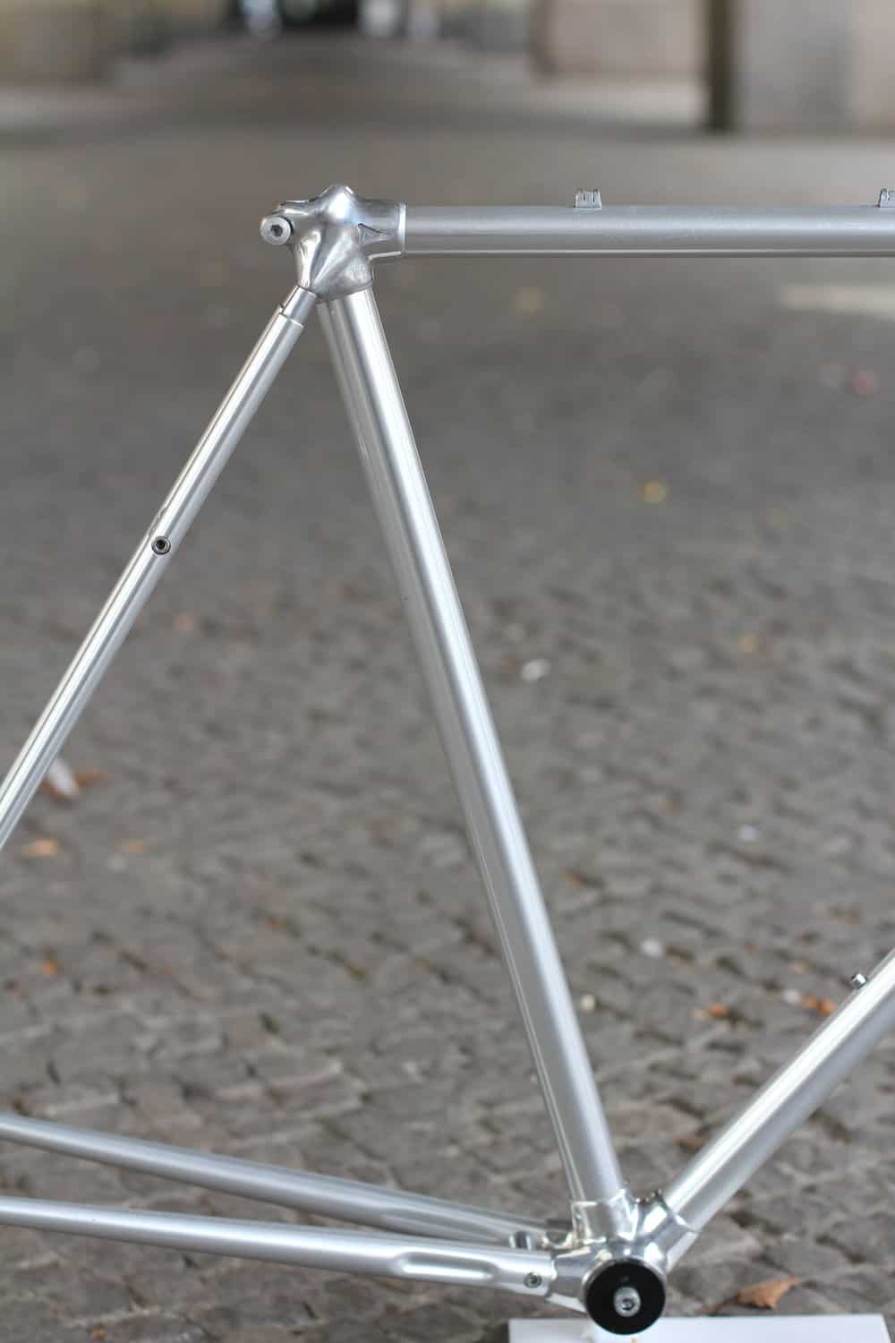 ALAN Super Record Frame / 54,5 cm / Silver / early 1980s – velowizard.com