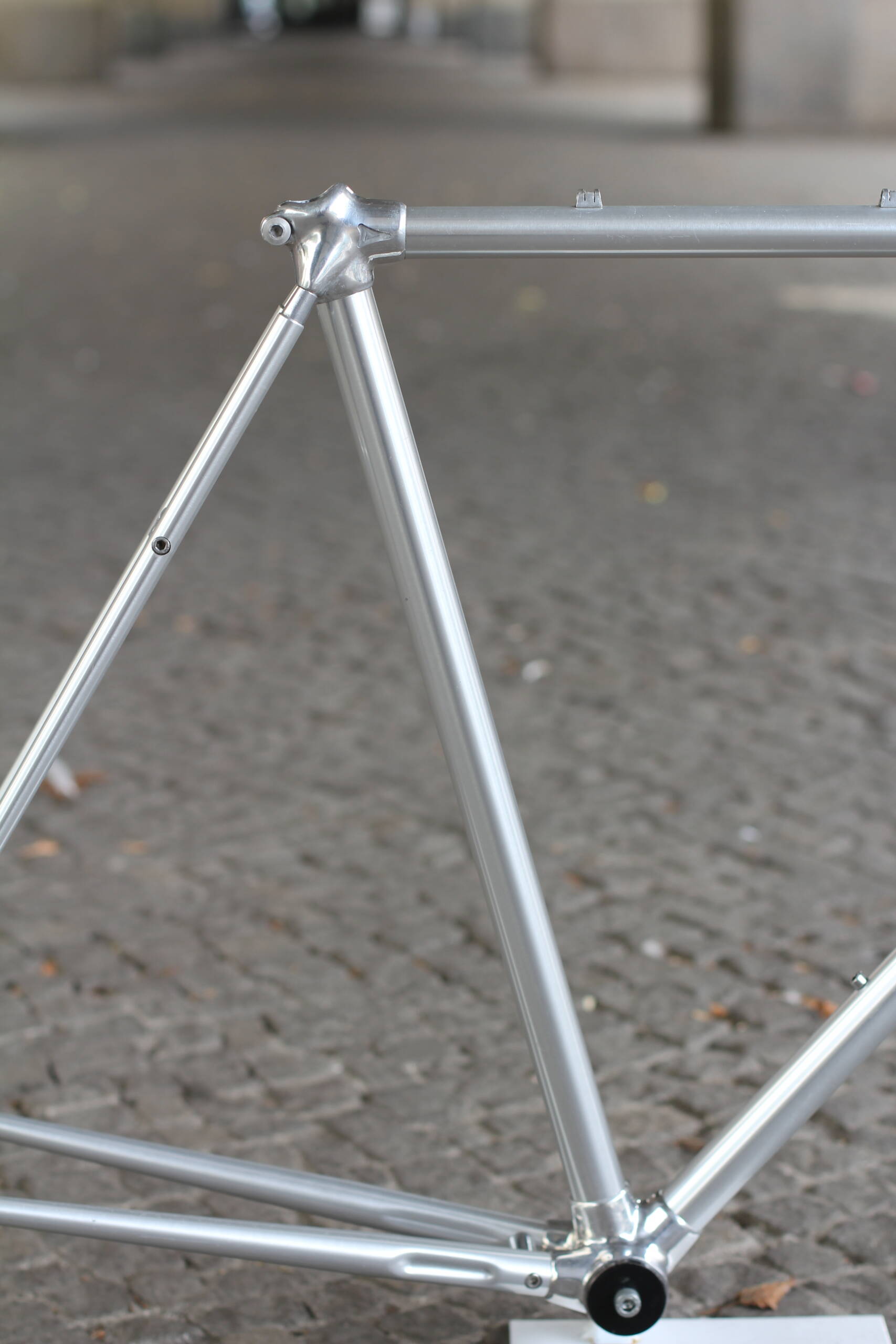 ALAN Super Record Frame / 54,5 cm / Silver / early 1980s – velowizard.com