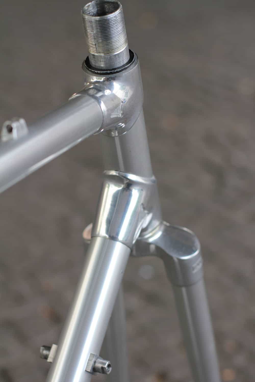 ALAN Super Record Frame / 54,5 cm / Silver / early 1980s – velowizard.com