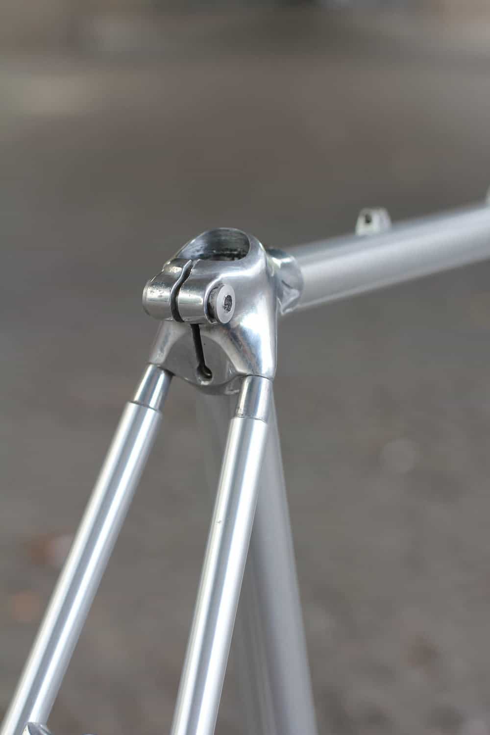 ALAN Super Record Frame / 54,5 cm / Silver / early 1980s – velowizard.com