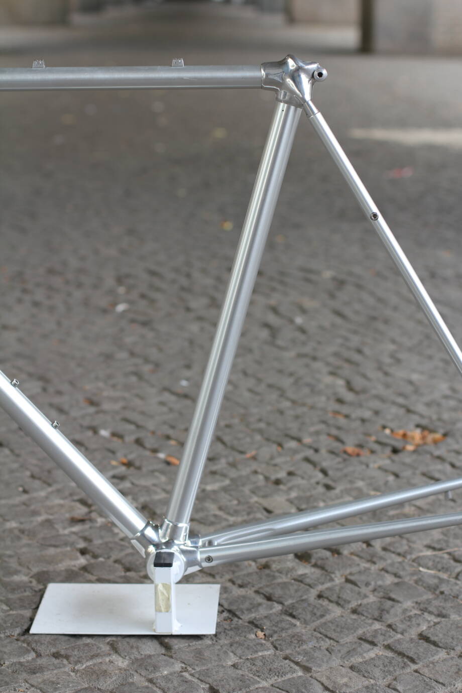 ALAN Super Record Frame / 54,5 cm / Silver / early 1980s – velowizard.com
