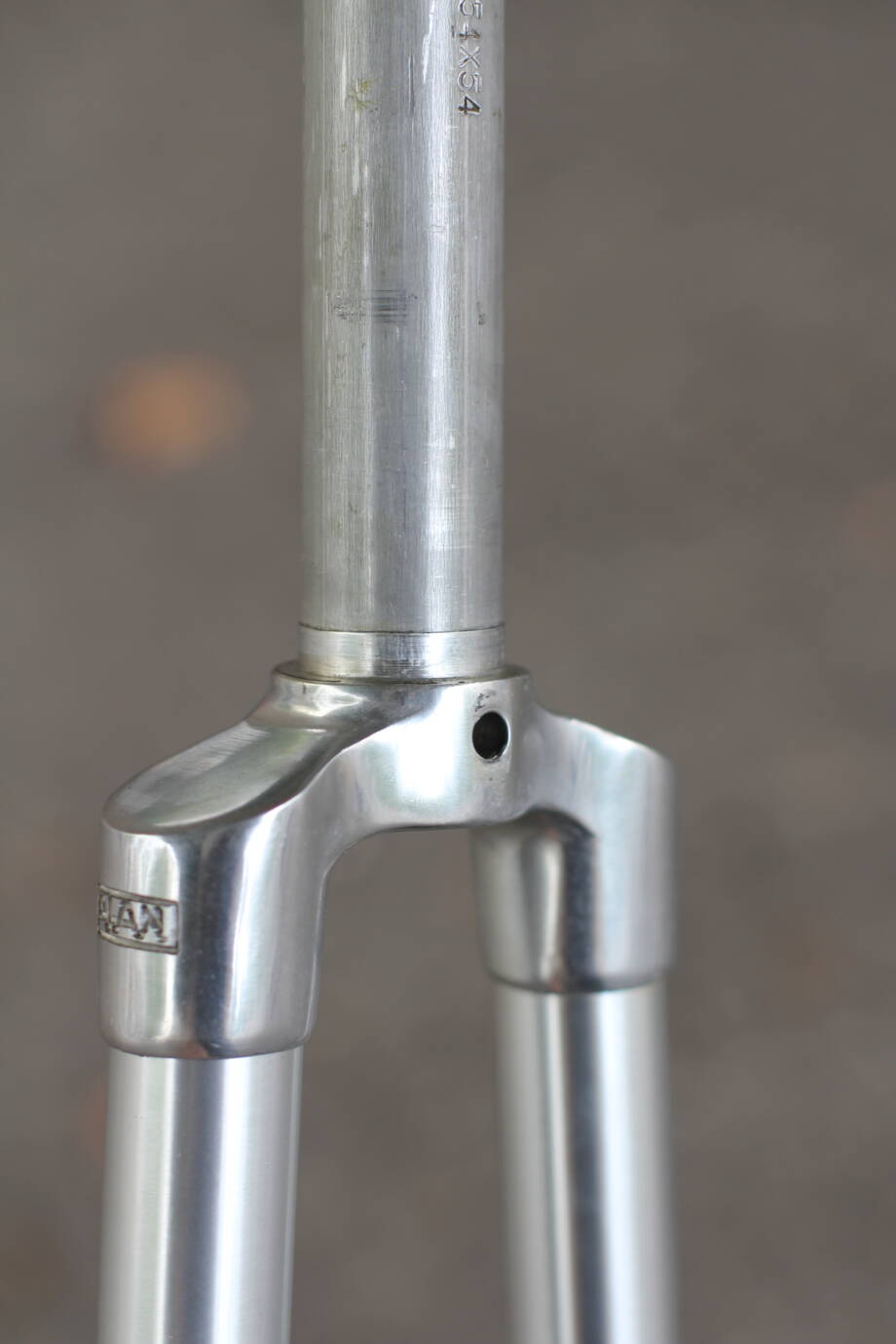 ALAN Super Record Frame / 54,5 cm / Silver / early 1980s – velowizard.com