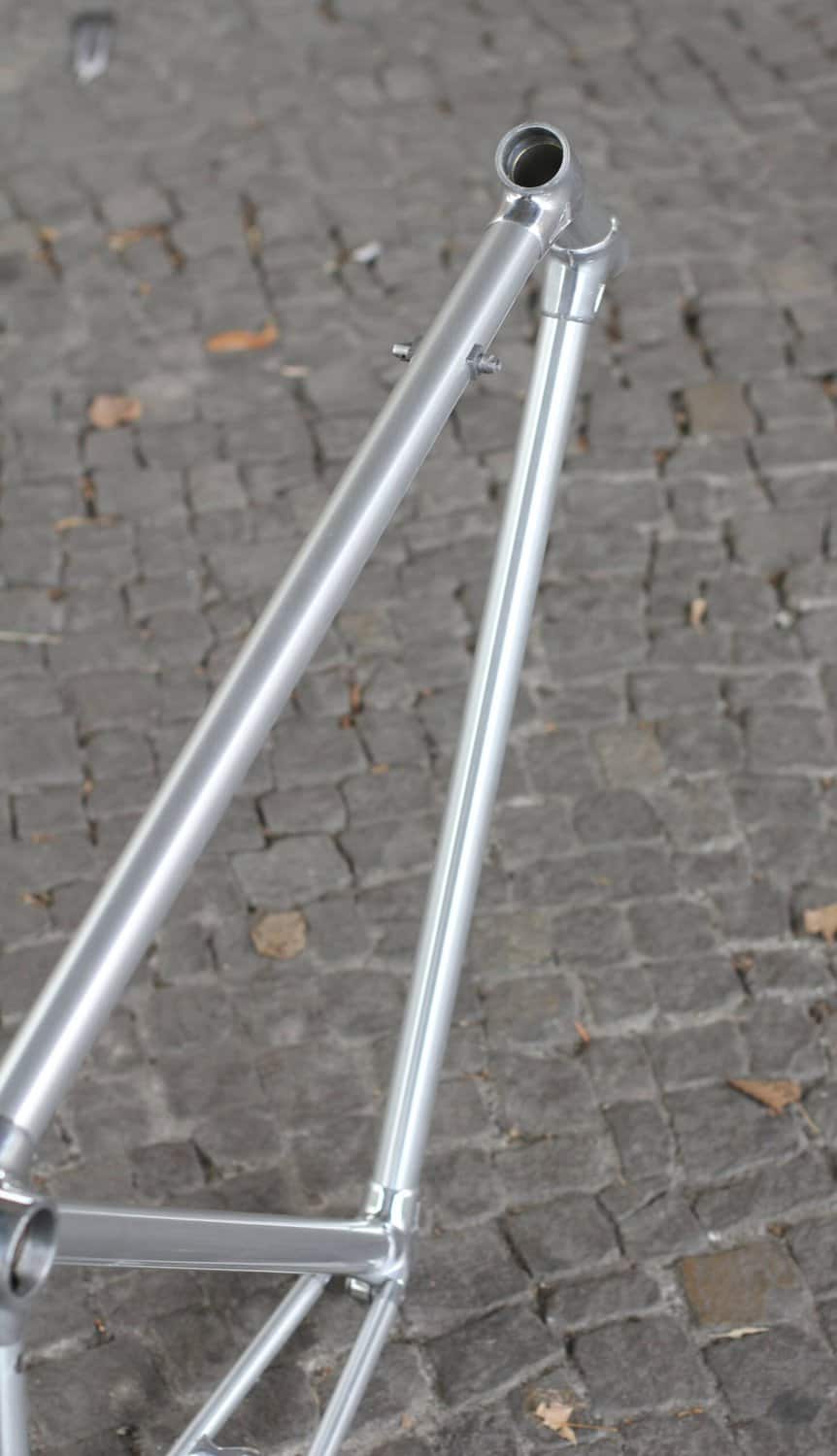 ALAN Super Record Frame / 54,5 cm / Silver / early 1980s – velowizard.com