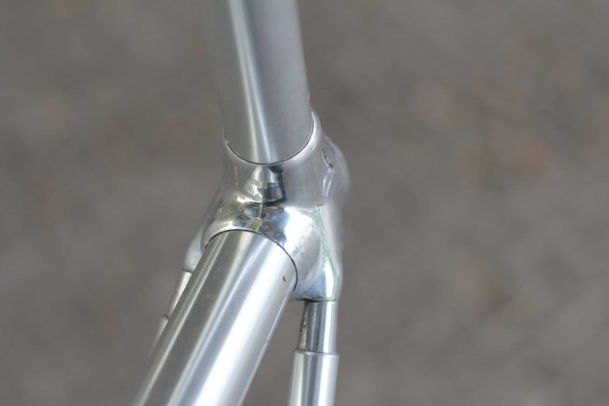 ALAN Super Record Frame / 54,5 cm / Silver / early 1980s - velowizard.com