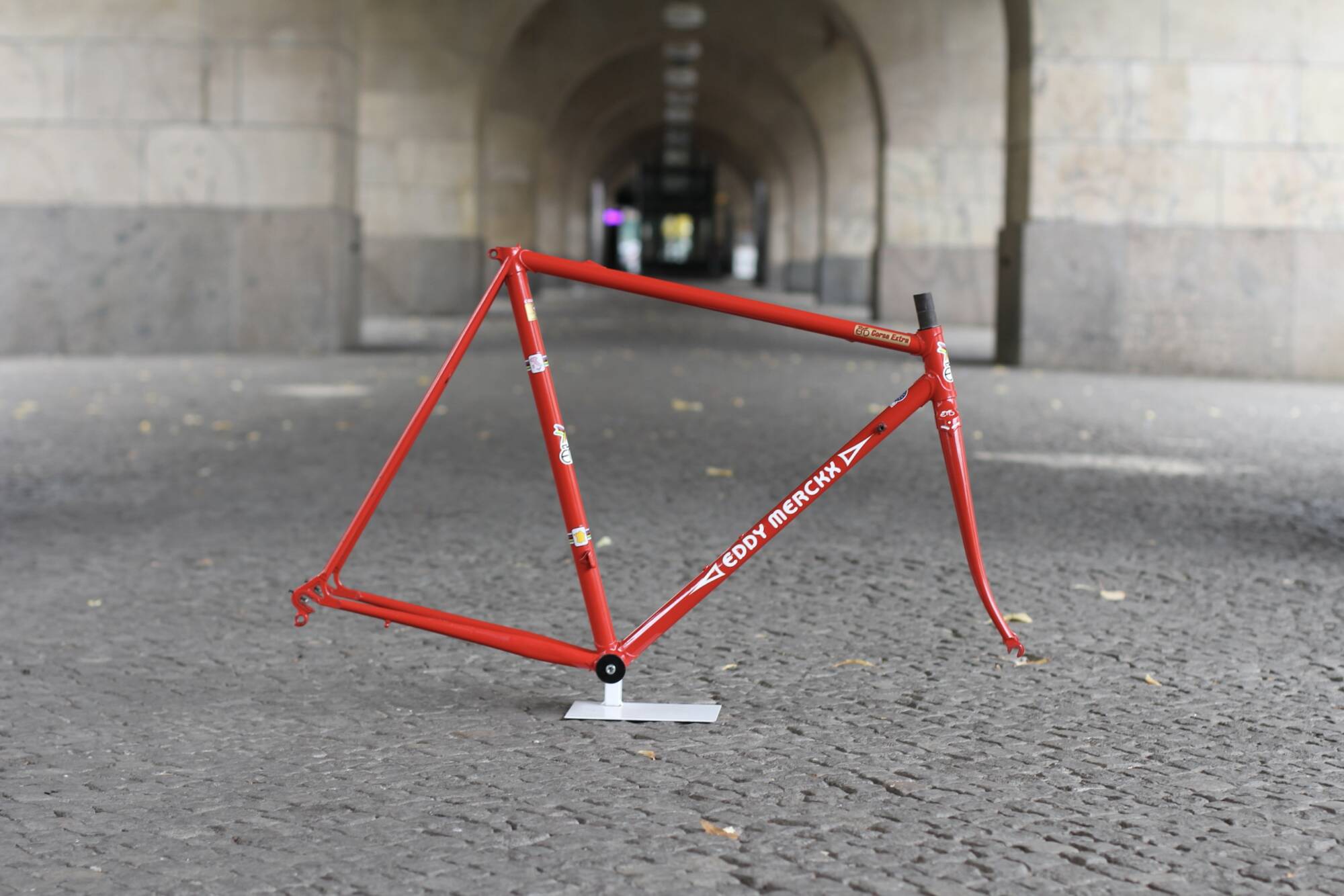 Eddy Merckx Columbus SLX Pursuit Frame / 56 cm / Red – velowizard.com