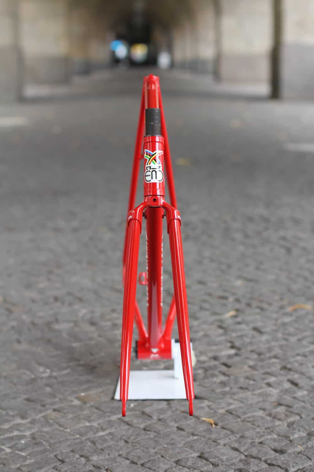 Eddy Merckx Columbus SLX Pursuit Frame / 56 cm / Red – velowizard.com