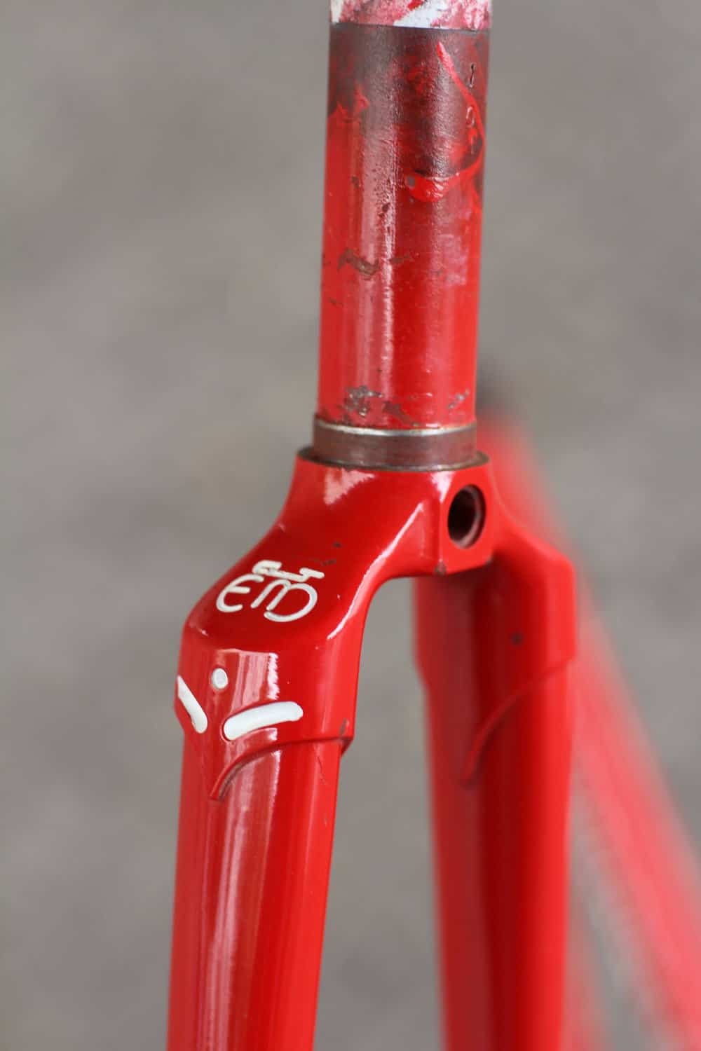 Eddy Merckx Columbus SLX Pursuit Frame / 56 cm / Red – velowizard.com