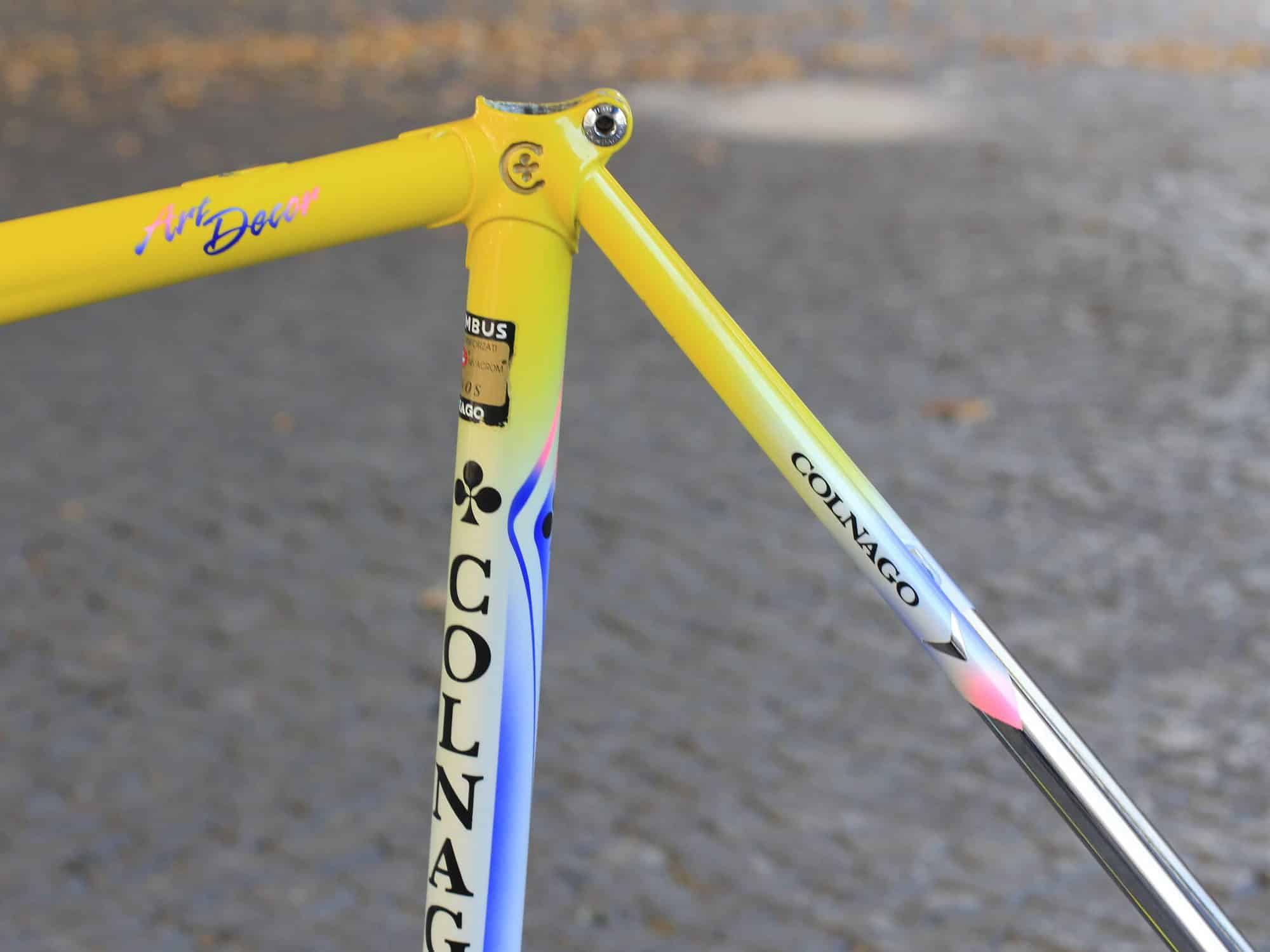 Colnago Tecnos Competition Art Decor Frame / 55.5 cm / Yellow Purple ...