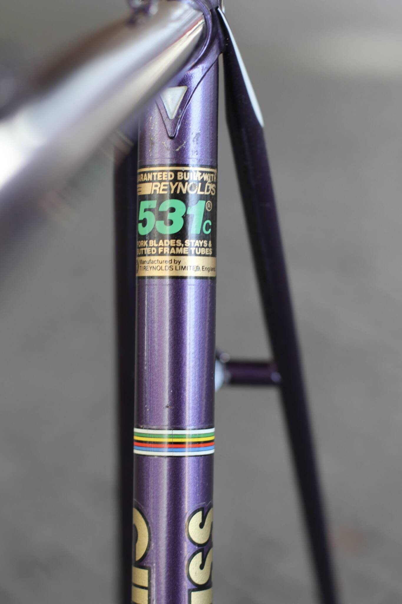 Cilo Swiss Reynolds 531c Frame / 56 cm / Purple – velowizard.com