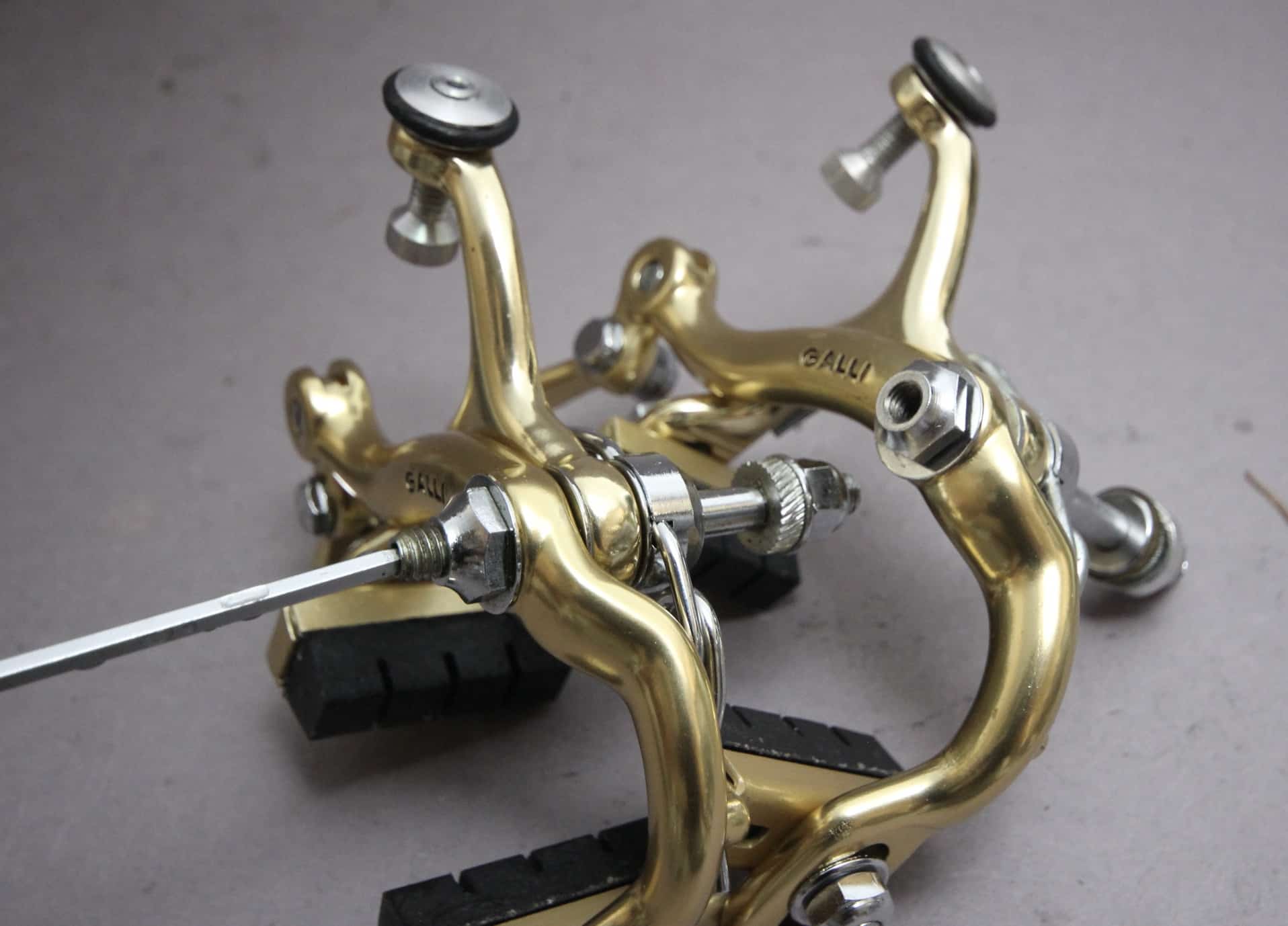 Galli Criterium Brake Set / gold / NOS – velowizard.com