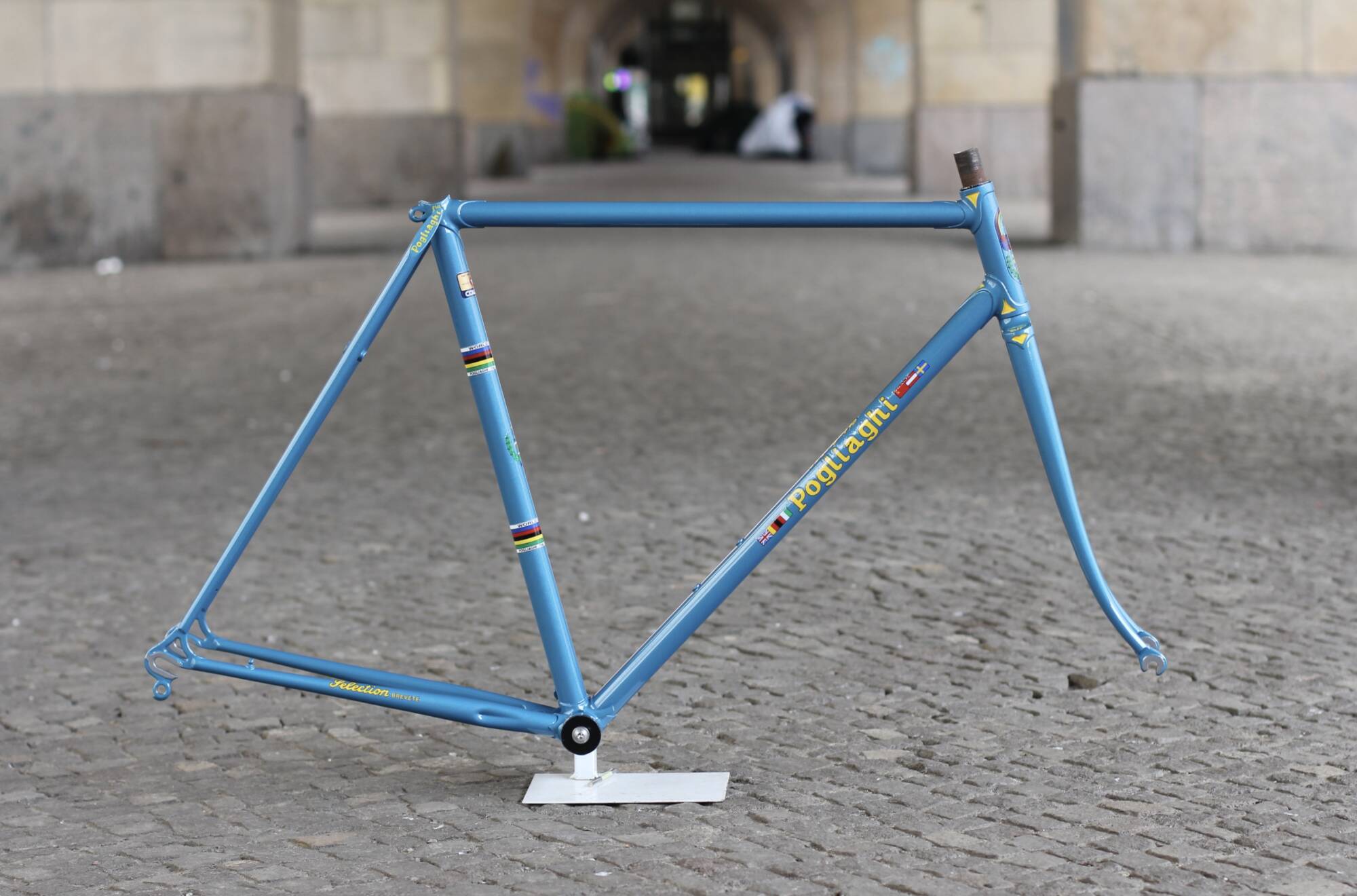 Sante Pogliaghi Columbus Frame / 53.5 cm / Dark Turquoise - velowizard.com
